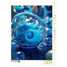 Calvendo Puzzle Organische Form aus Glas wie ein blauer Ball 2000 Teile Lege-Gr&ouml;&szlig;e 90x67cm Foto-Puzzle f&uuml;r gl&uuml;ckliche Stunden
