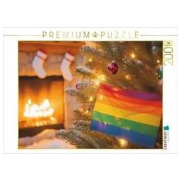 Calvendo Puzzle Weihnachts-Pride - LGBTQ+ Stolz und Regenbogenfarben in der festlichen Jahreszeit 2000 Teile Lege-Gr&ouml;&szlig;e 90x67cm Foto-Puzzle f&uuml;r gl&uuml;c