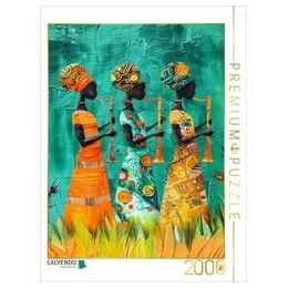 Calvendo Puzzle Drei Frauen mit Musikinstrumenten in Afrika 2000 Teile Lege-Gr&ouml;&szlig;e 90x67cm Foto-Puzzle f&uuml;r gl&uuml;ckliche Stunden