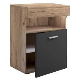 Vcm Holz Nachttisch Nachtschrank Schublade Slepal M