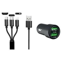 IWH Dual USB Auto Ladeger&auml;t 3IN1 12/24V / 3,4A Belastbarkeit Strom max.=3.4A 12/24V