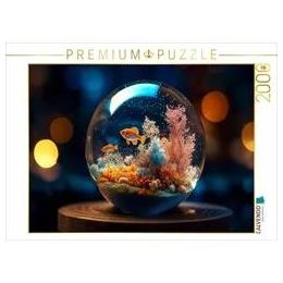 Calvendo Puzzle Korallenriff mit Fischen in einer Glaskugel 2000 Teile Lege-Gr&ouml;&szlig;e 90x67cm Foto-Puzzle f&uuml;r gl&uuml;ckliche Stunden