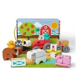 Spin Master Melissa & Doug Blockables Bauernhof Bauset