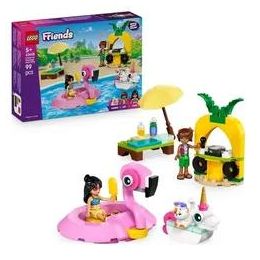 Lego Friends 42658 Poolparty mit Einhorn und Flamingo, Spielzeug
