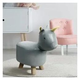 HTI-Living Hocker f&uuml;r Kinder Tiermotiv Einhorn