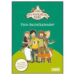 DUMONT - Schule der magischen Tiere 2025, Foto-Bastelkalender, 21x29,7cm, Kalender zum Selbstgestalten, Fotos einkleben und malen, immerw&auml;hrend