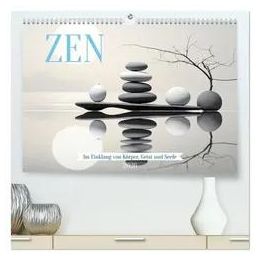 Calvendo Zen (hochwertiger Premium Wandkalender 2026 DIN A2 quer), Kunstdruck in Hochglanz