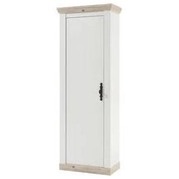 Garderobenschrank Home Affaire "Florenz", wei&szlig; (pinie wei&szlig;), B:73cm H:201cm T:38cm, Holzwerkstoff, Schr&auml;nke, Garderobenschrank