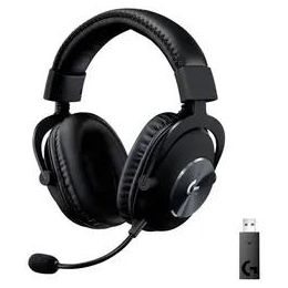Logitech Gaming PRO X On Ear Headset Funk 7.1 Surround Schwarz Lautst&auml;rkeregelung, Mikrofon-Stummschaltung Gaming