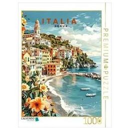 Calvendo Puzzle Genua, Ligurien 1000 Teile Lege-Gr&ouml;&szlig;e 64x48cm Foto-Puzzle f&uuml;r gl&uuml;ckliche Stunden