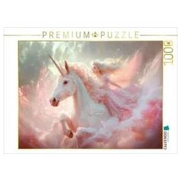 Calvendo Puzzle Die Prinzessin und Ihr fliegendes Einhorn 1000 Teile Lege-Gr&ouml;&szlig;e 64x48cm Foto-Puzzle f&uuml;r gl&uuml;ckliche Stunden