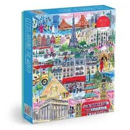 Galison Michael Storrings Cities Around the World 1000 Piece Puzzle
