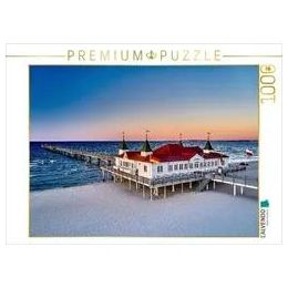 Calvendo Puzzle Seebr&uuml;cke Ahlbeck auf Usedom 1000 Teile Lege-Gr&ouml;&szlig;e 64x48cm Foto-Puzzle f&uuml;r gl&uuml;ckliche Stunden