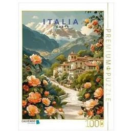 Calvendo Puzzle Aosta, Aostatal 1000 Teile Lege-Gr&ouml;&szlig;e 64x48cm Foto-Puzzle f&uuml;r gl&uuml;ckliche Stunden