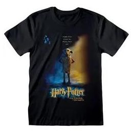 Harry Potter Dobby Poster Black T-Shirt L