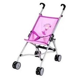 KNORRTOYS 12637 - Puppenbuggy Sim Princess Pink, klappbar, Schieberh&ouml;he: 55 cm