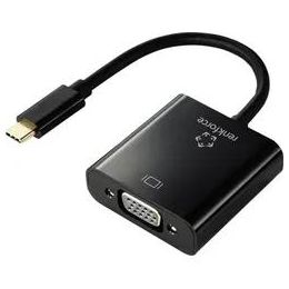 Renkforce RF-4679564 USB-C&reg; / VGA Adapter [1x USB-C&reg; Stecker - 1x VGA-Buchse] Schwarz 10.00 cm