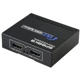 SpeaKa Professional SP-HDS-110 1+2 Port HDMI-Splitter 3840 x 2160 Pixel Schwarz