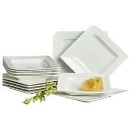 Tafelservice RETSCH ARZBERG "Teller Set, Geschirr-Set Fantastic", beige (naturwei&szlig;), 12 Stk., Fine China-Porzellan, Geschirr-Sets, Tafelservice, 12 Teile, f&uuml;r 6 Personen