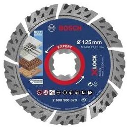 Bosch Accessories 2608900670 EXPERT MultiMaterial X-LOCK Diamanttrennscheibe Durchmesser 125 mm Bohrungs-&Oslash; 22.23 mm Stein, Beton, Ziegel 1 St.