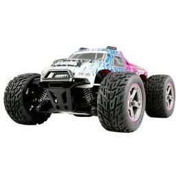 Amewi MAX20 blau-pink Blau, Pink Brushed 1:20 RC Einsteiger Modellauto Elektro Monstertruck Allradantrieb (4WD) RtR 2,4 GHz