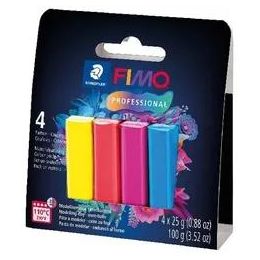 Staedtler FIMO professional 8043-S Farbset, True Colours, 4 Halbbl&ouml;cke &agrave; 25 g, 8043-S1