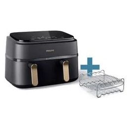 Philips Home NA352/04 Hei&szlig;luft-Fritteuse 9l 2750W BPA-frei, Antihaftbeschichtung Schwarz