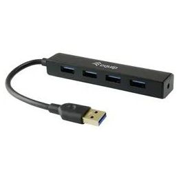 Equip 128953 USB-Hub 4 Port USB-A USB 3.0 5 GBit/s Schwarz
