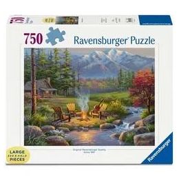 Ravensburger Erwachsenenpuzzle 750 Large Pieces - Lagerfeuer-Romantik