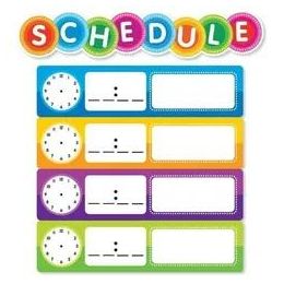 Color Your Classroom: Schedule Mini Bulletin Board