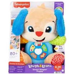 Mattel Fisher-Price Lernspa&szlig; Smart Stages Pl&uuml;sch-H&uuml;ndchen f&uuml;r Babys, musikalisches Lernspielzeug, mehrsprachige Version