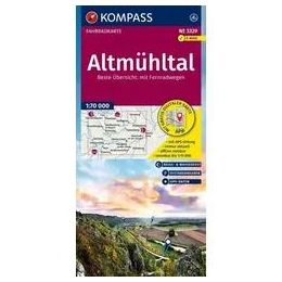 KOMPASS Fahrradkarte 3329 Altm&uuml;hltal 1:70.000
