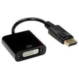 Value DisplayPort / DVI Adapterkabel DisplayPort Stecker, DVI-D 24+1pol. Buchse 0.15 m Schwarz 12.99.3137 DisplayPort-Kabel