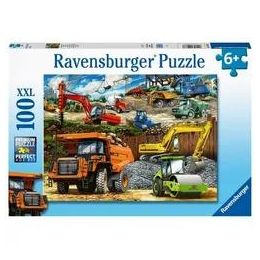 Ravensburger Kinderpuzzle 100 XXL Teile - Fahrzeuge auf der Baustelle