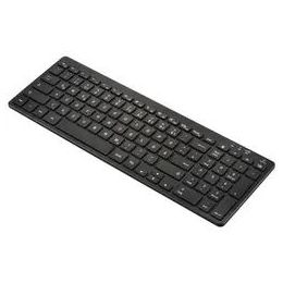 Renkforce RF-5799536 Kabellos Tastatur Deutsch, QWERTZ Schwarz Ger&auml;uscharme Tasten, Multimediatasten