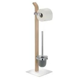Wenko Stand WC-Garnitur Mod. Samona Nature, aus Holz