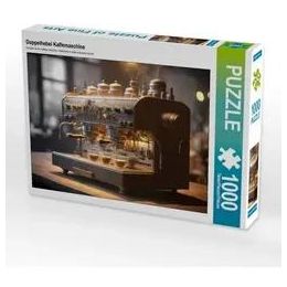 Calvendo Puzzle Doppelhebel Kaffemaschine 1000 Teile Lege-Gr&ouml;&szlig;e 64x48cm Foto-Puzzle f&uuml;r gl&uuml;ckliche Stunden