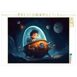 Calvendo Puzzle Luca ́s Reise zum Mond 1000 Teile Lege-Gr&ouml;&szlig;e 64x48cm Foto-Puzzle f&uuml;r gl&uuml;ckliche Stunden
