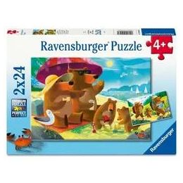 Ravensburger Kinderpuzzle 2x24 Teile - Urlaubstr&auml;ume