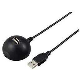 Renkforce USB-Kabel USB 2.0 USB-A Stecker, USB-A Buchse 1.50 m Schwarz Docking-Station RF-5720418