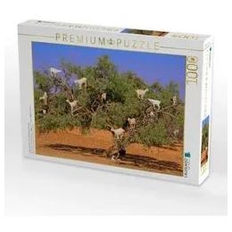 Calvendo Puzzle Ziegen auf Argan-Baum, bei Rabat/Marokko 1000 Teile Lege-Gr&ouml;&szlig;e 64x48cm Foto-Puzzle f&uuml;r gl&uuml;ckliche Stunden
