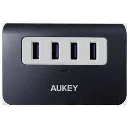 Aukey 4260397844588 USB-Hub 4 Port USB-A USB 3.2 Gen1 5 GBit/s Grau-Wei&szlig; CB-H5