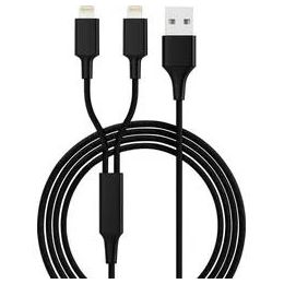 Smrter USB-Ladekabel USB 2.0 USB-A Stecker, Apple Lightning Stecker 1.20 m Schwarz SMRTER_HYDRA_DUO_L_BK