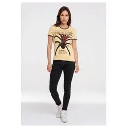 T-Shirt logoshirt "Spider-Man", Damen, Gr. XL, beige (beige, braun), 100% Baumwolle, bedruckt, normal, Rundhals, Shirts T-Shirt, mit lizenziertem Originaldesign