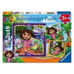Ravensburger Kinderpuzzle 3x49 Teile - Dora the Explorer
