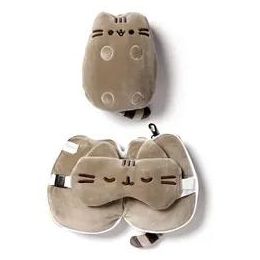 Puckator Relaxeazzz Pl&uuml;sch Pusheen Katze Reisekissen & Schlafmaske