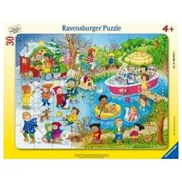 Ravensburger Kinderpuzzle 40 Teile - Die Jahreszeiten am See