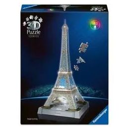 Ravensburger 3D Puzzle Iconics: Eiffelturm - mit Licht