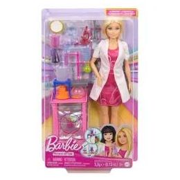 Mattel Barbie Wissenschaftlerin-Puppe und Zubeh&ouml;r mit blonder Modepuppe, Labortisch und Farbwechsel-Zubeh&ouml;r