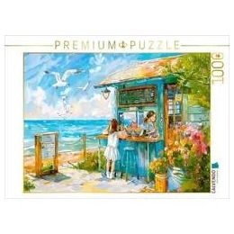 Calvendo Puzzle Kinder und M&ouml;wen mit Fischbr&ouml;tchen im Imbiss 1000 Teile Lege-Gr&ouml;&szlig;e 64x48cm Foto-Puzzle f&uuml;r gl&uuml;ckliche Stunden
